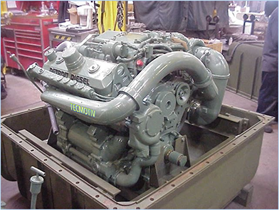 8V71T Engine and XTG411 Transmission: M109 vehicle support